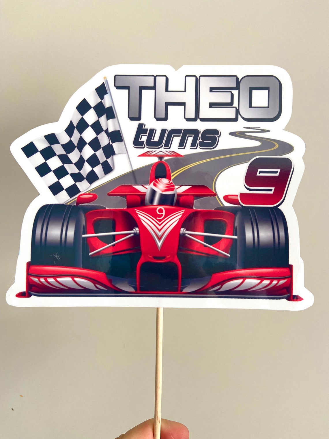 F1 Formula One Racing Car Theme Personalised Birthday Cake - Etsy UK