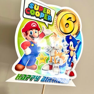 Super Mario Bros V Sonic the Hedgehog Unofficial Theme Personalised ...