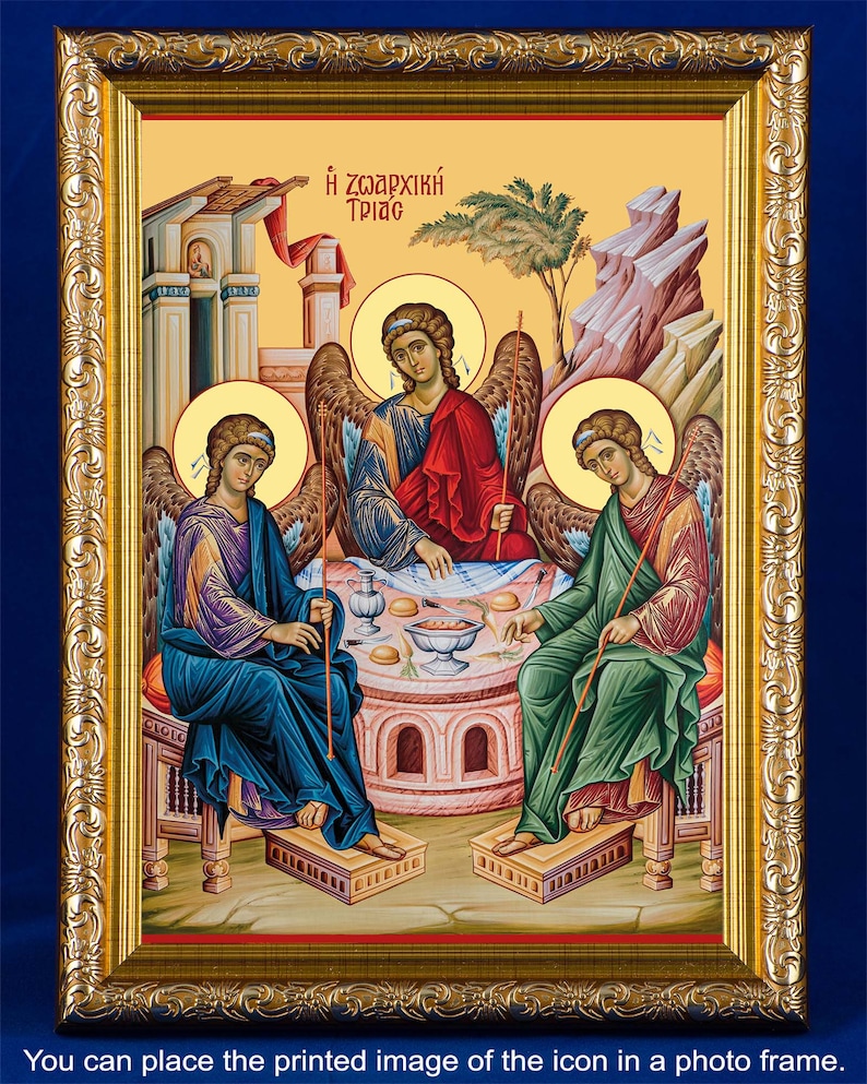 The Holy Trinity Download Digital File for Printing Orthodox Icon. - Etsy