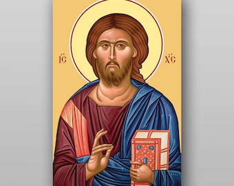 Icon of the Jesus Christ PRINTABLE DIGITAL DOWNLOAD. - Etsy