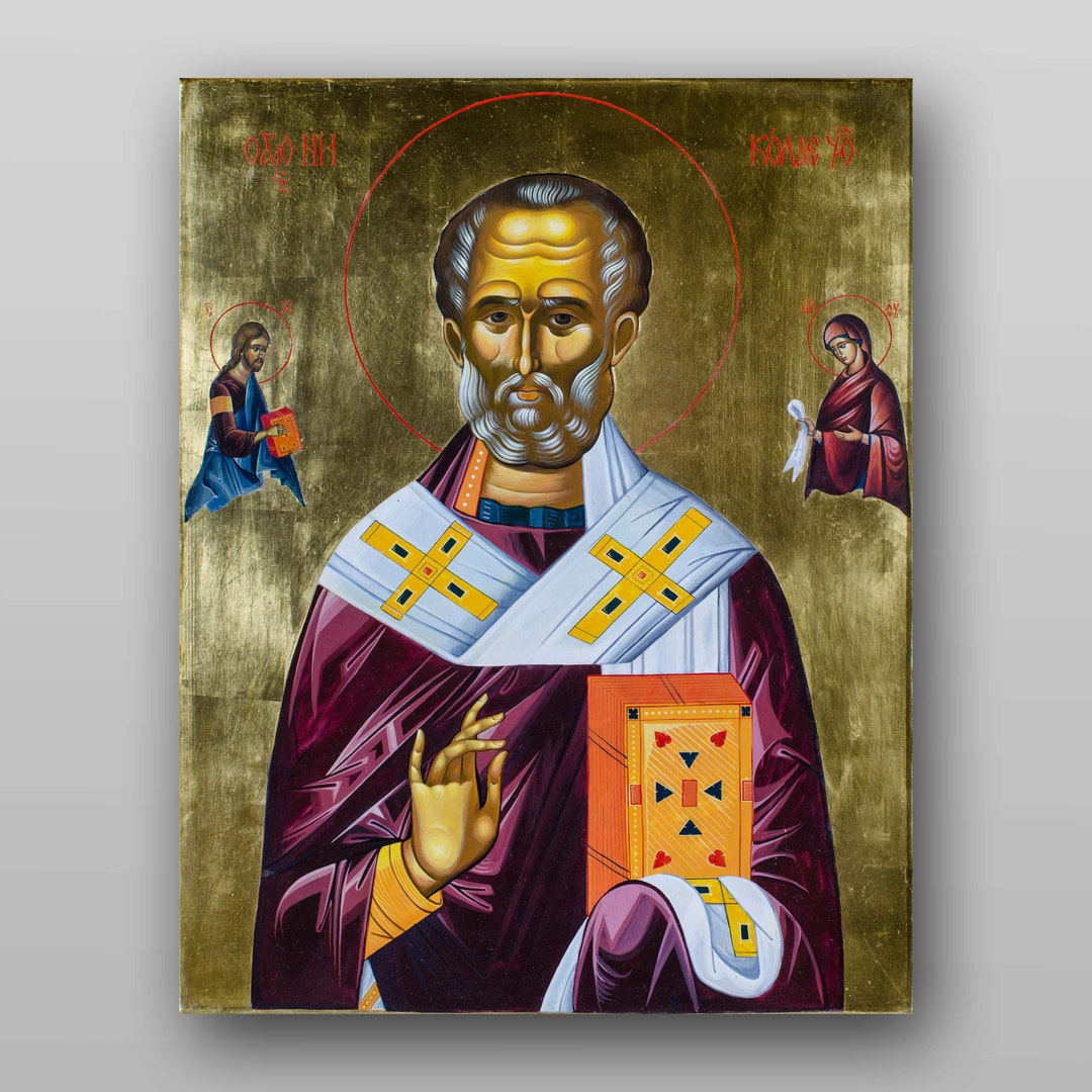 Icon of the Saint Nicholas - PRINTABLE DIGITAL DOWNLOAD. Religious ...