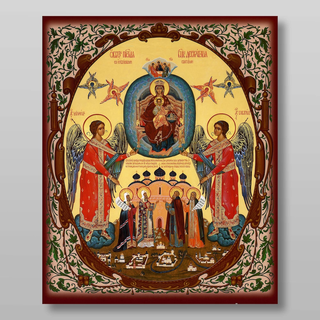 Mother of God Icon of Reigning, Orthodox Art Print (digital Download ...