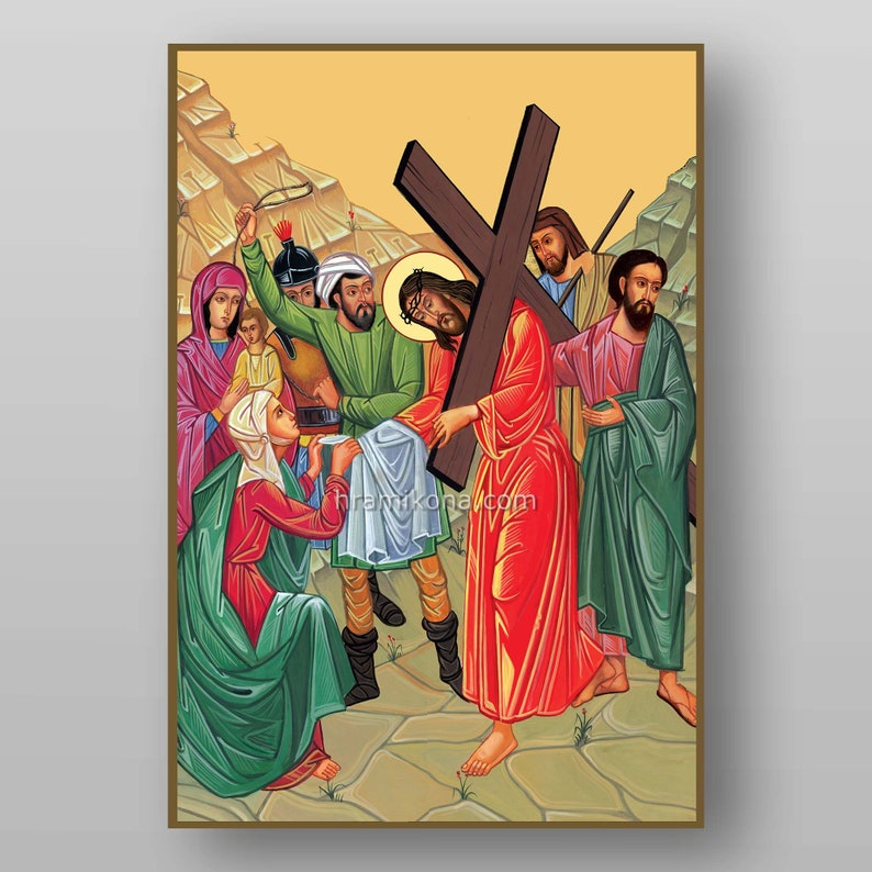 Way of the Cross of Jesus Christ set of 14 Icons Download Digital File for Printing Orthodox ...