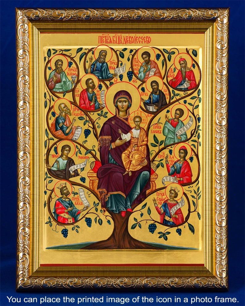 Icon of the Mother of God Tree of Jesse Download Digital File for ...