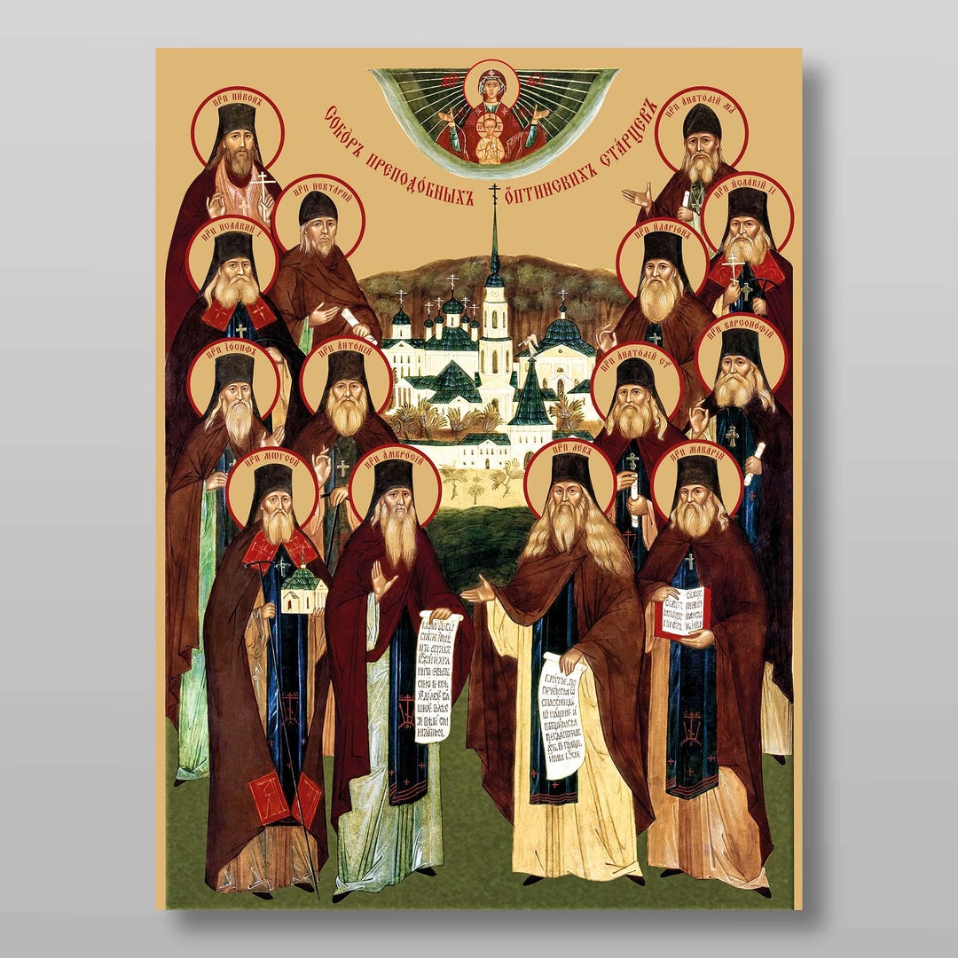 Collection of Optina Elders, Download Digital File for Printing ...