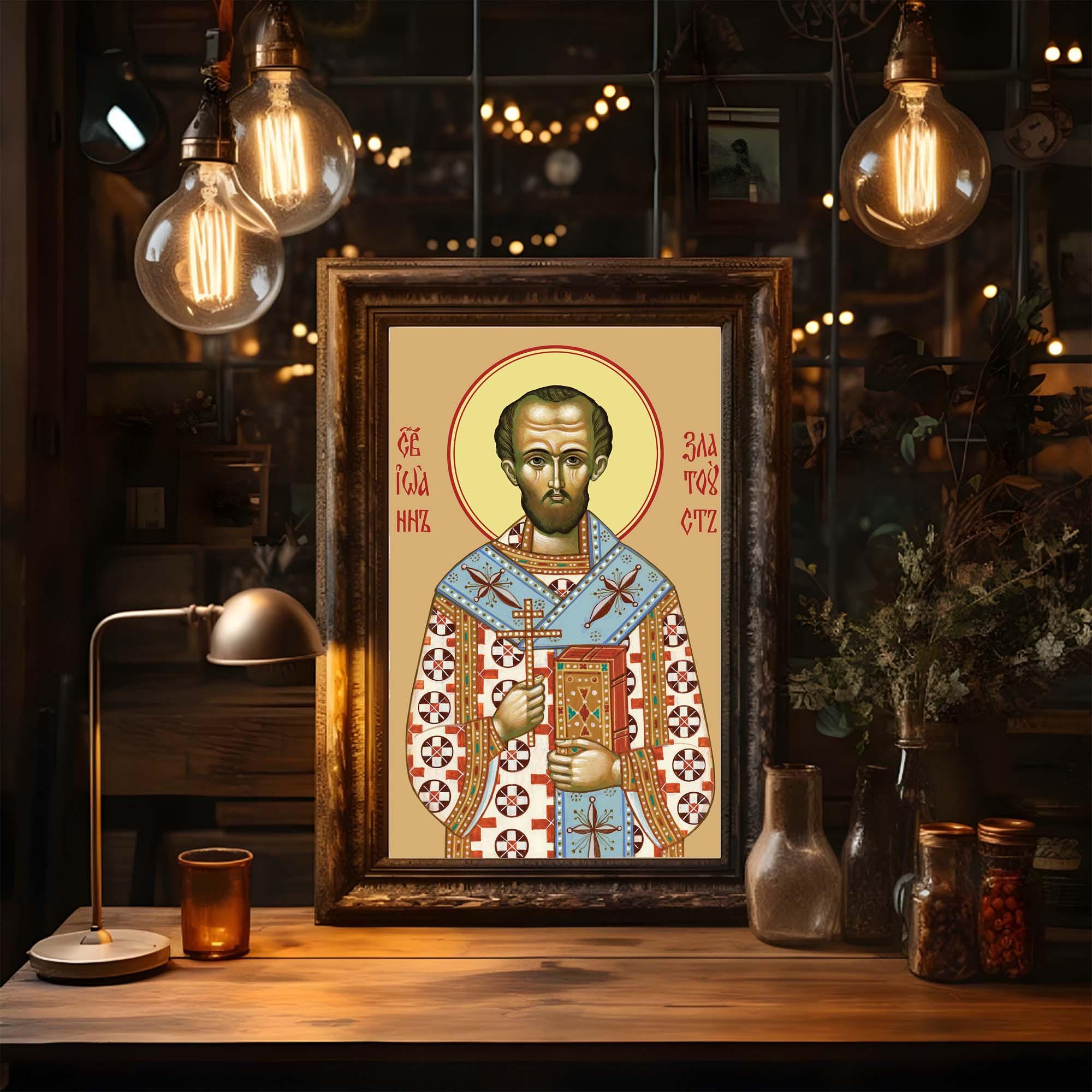 John Chrysostom Holy Archbishop, Download Digital File for Printing ...