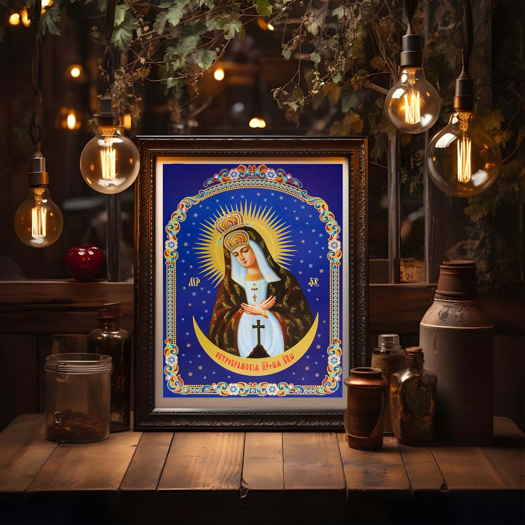 Ostra Brama Icon of the Mother of God Printable (digital Download) - Etsy