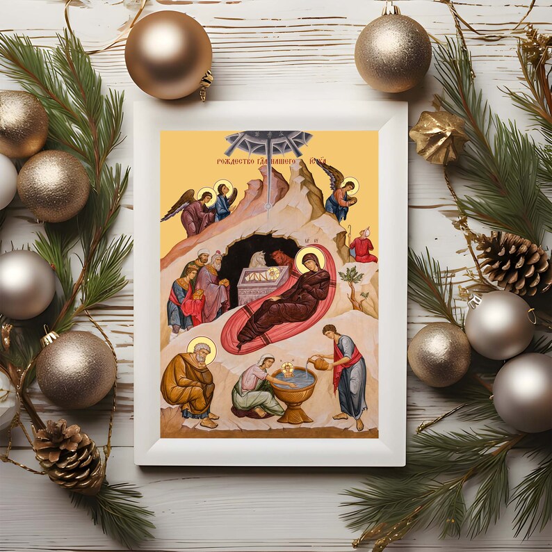 Icono de la Natividad de Cristo: Arte Cristiano Ortodoxo (Descarga ...