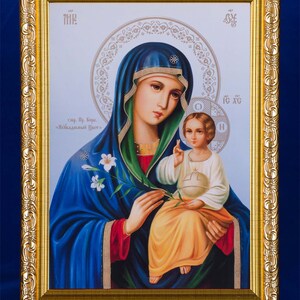 Unfading Flower Icon of the Mother of God, Orthodox Art (digital ...