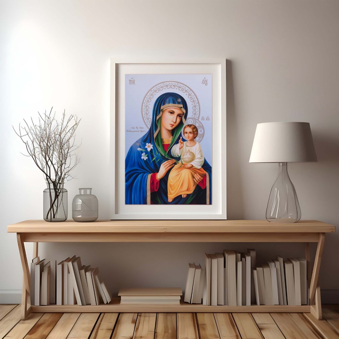 Unfading Flower Icon of the Mother of God, Orthodox Art (digital ...
