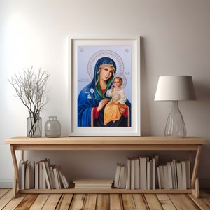 Unfading Flower Icon of the Mother of God Download Digital File for ...