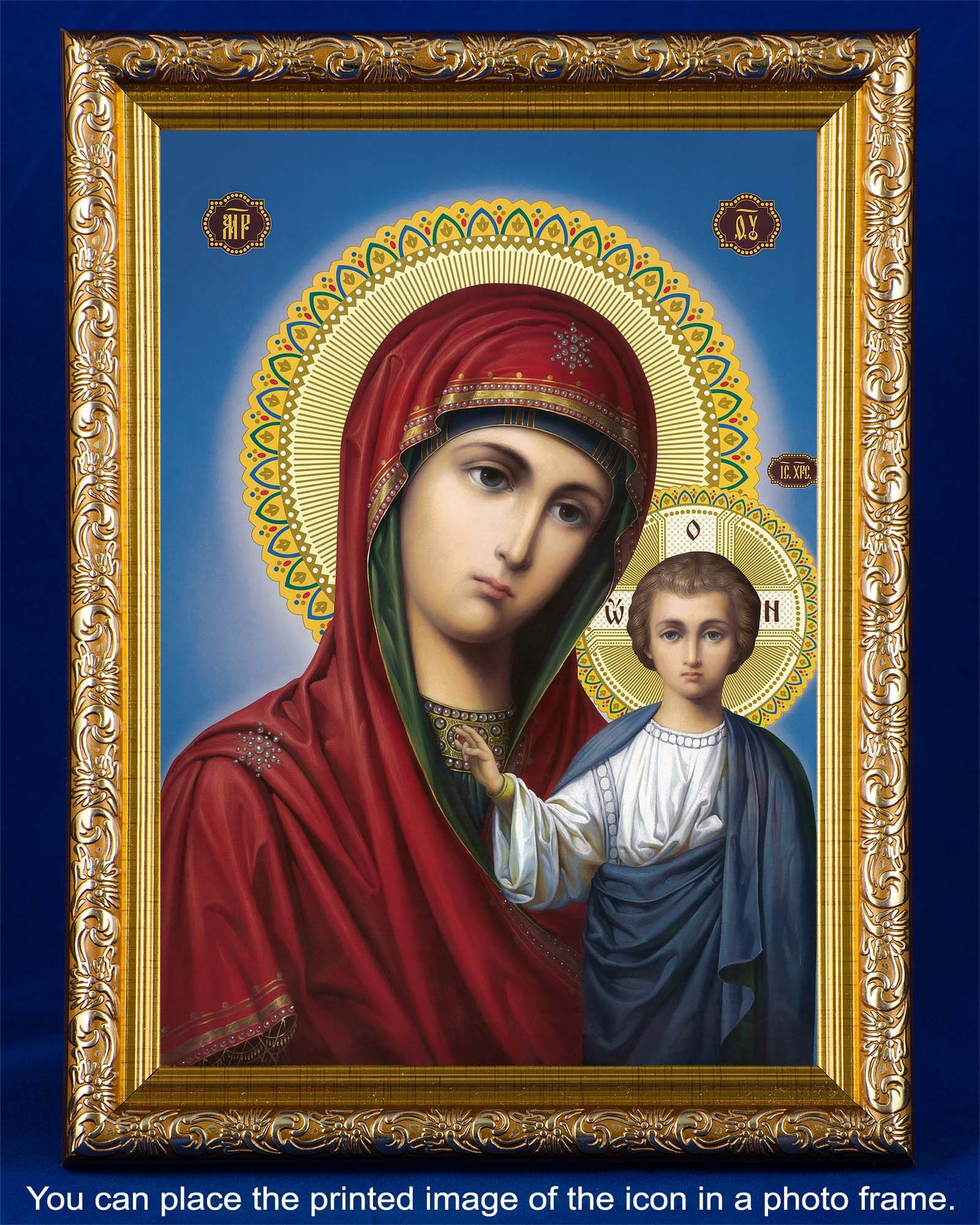 Mother of God of Kazan Icon, Orthodox Art Print (digital Download) - Etsy