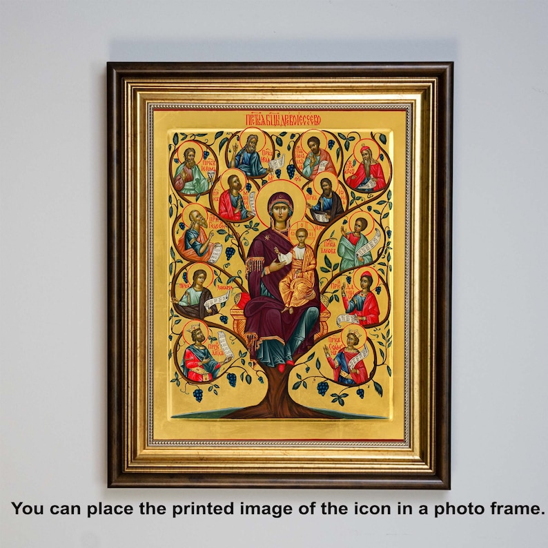 Icon of the Mother of God Tree of Jesse Download Digital File for ...