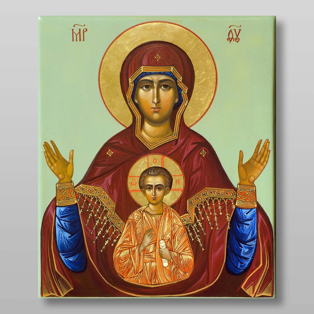 Mother of God Icon, Orthodox Icon Digital Download (JPEG) - Etsy