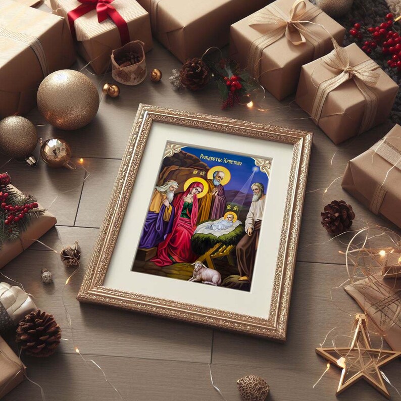 Nativity of Christ Icon – Printable Orthodox Christian Art (digital ...