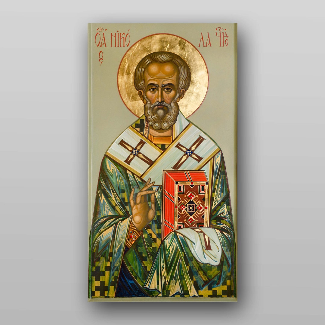 Icon of the Saint Nicholas - PRINTABLE DIGITAL DOWNLOAD. Religious ...