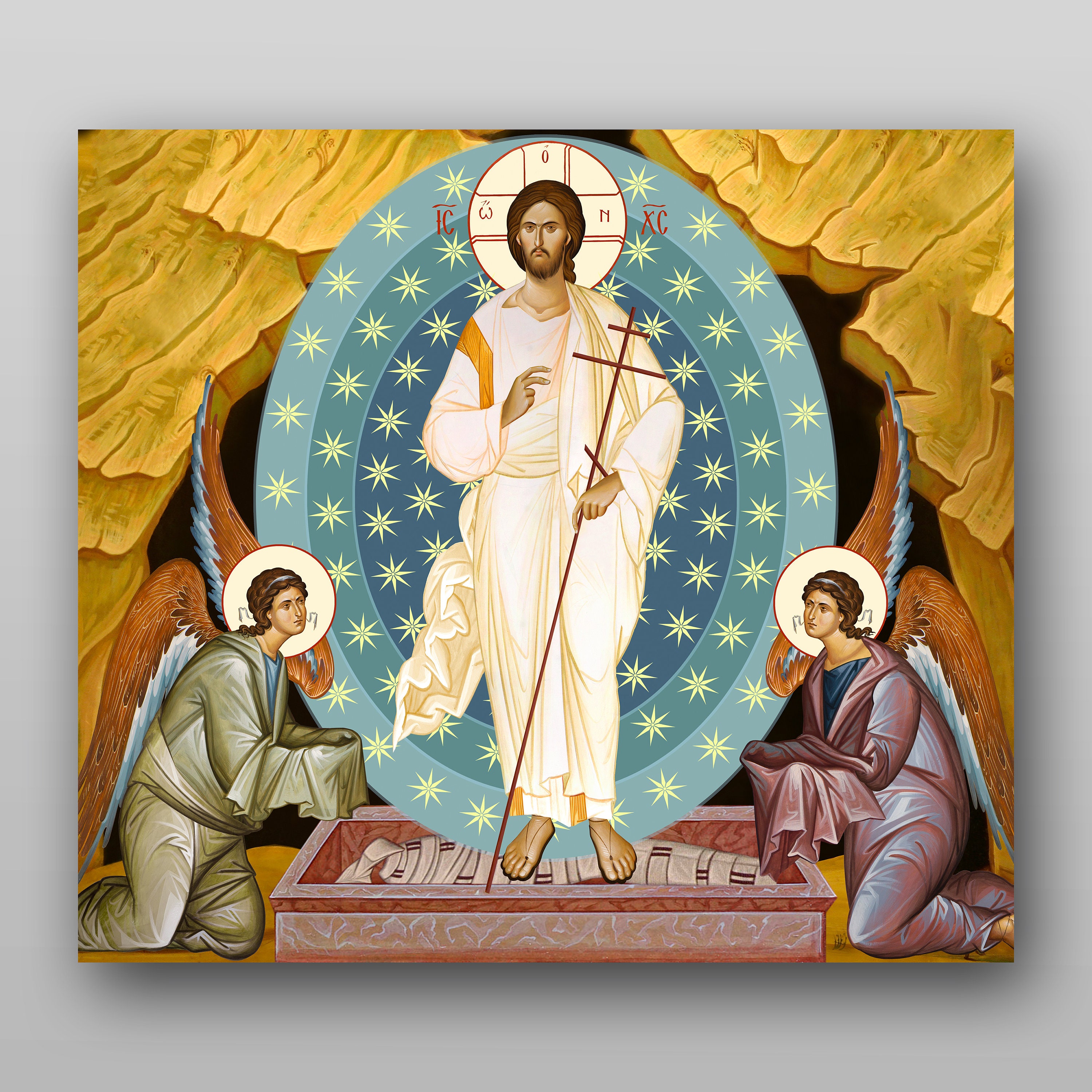 Resurrection of Christ PRINTABLE DIGITAL DOWNLOAD. Religious Christian ...