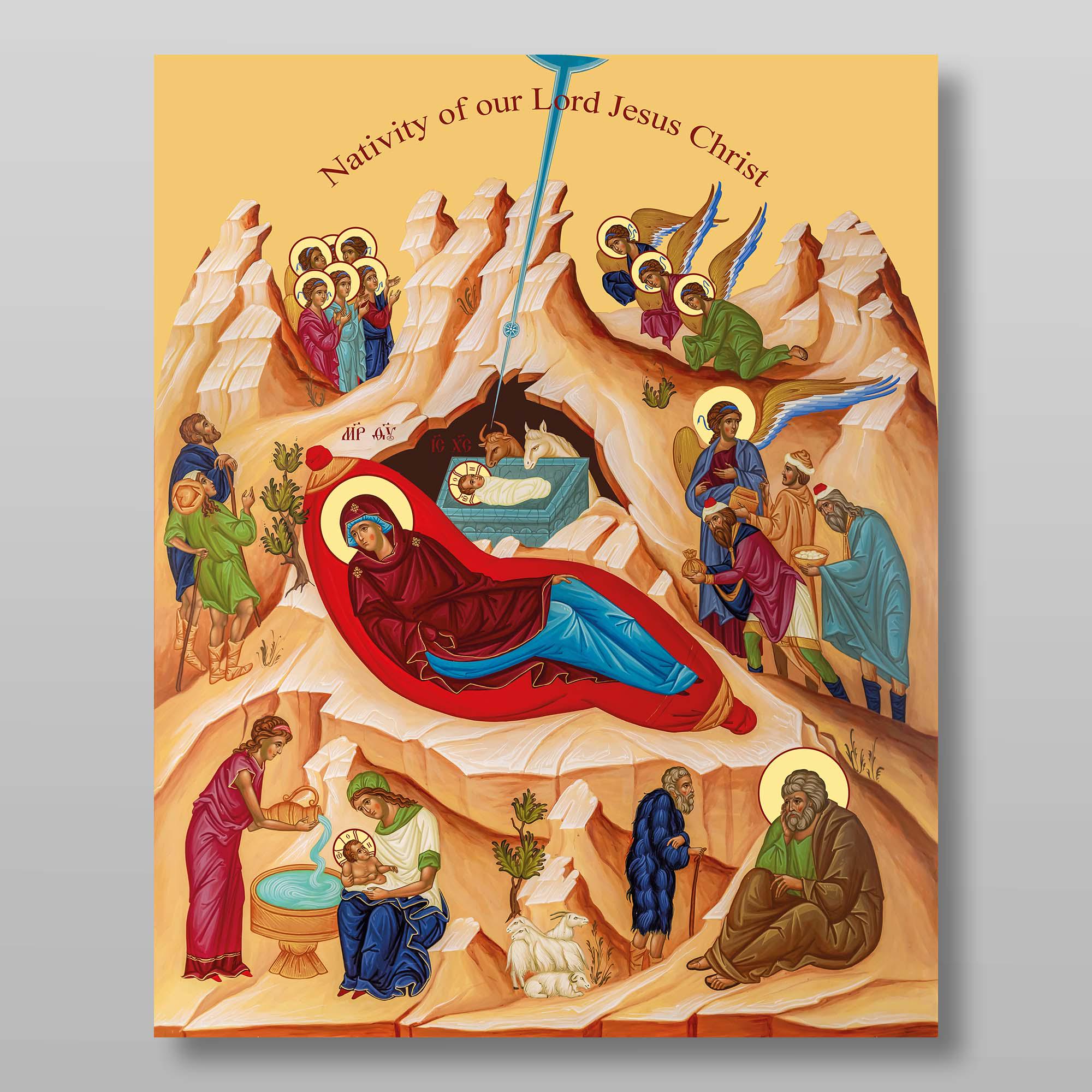 Nativity of Christ Icon: Christian Orthodox Art (digital Download) - Etsy
