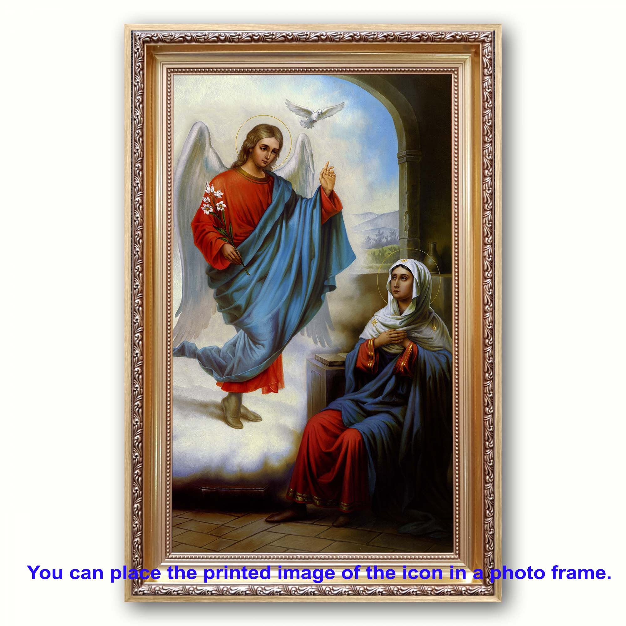Annunciation Download Digital File for Printing Orthodox Icon. - Etsy