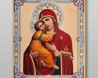 Icon of the Mother of God, of the Sign Download Digital File for Printing Orthodox Icon. - Etsy