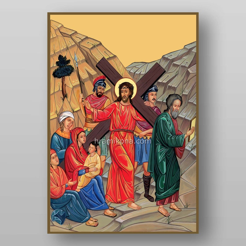 Way of the Cross of Jesus Christ set of 14 Icons Download Digital File for Printing Orthodox ...