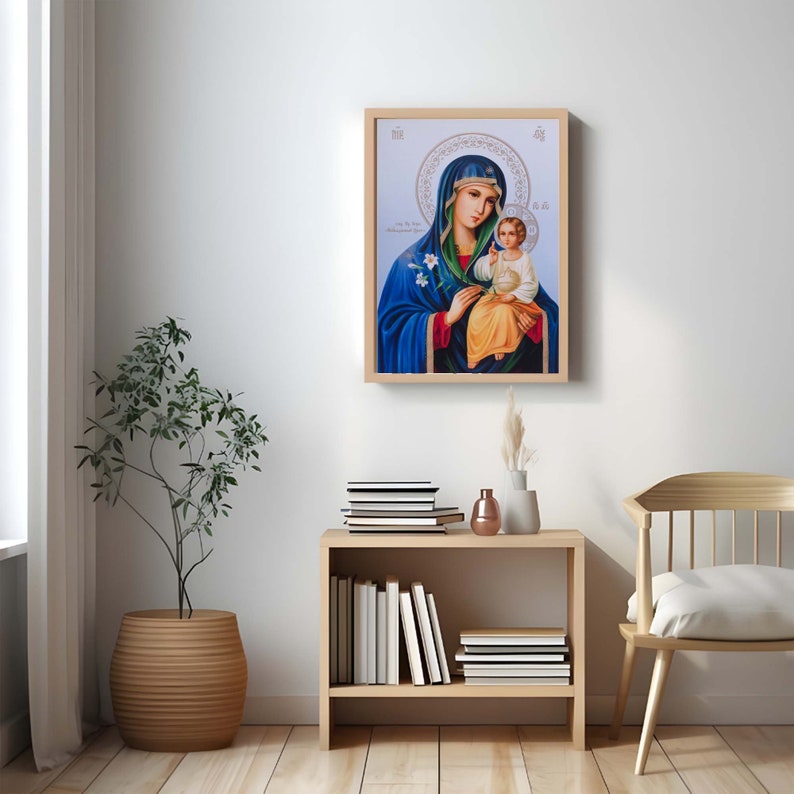Unfading Flower Icon of the Mother of God, Orthodox Art (digital ...