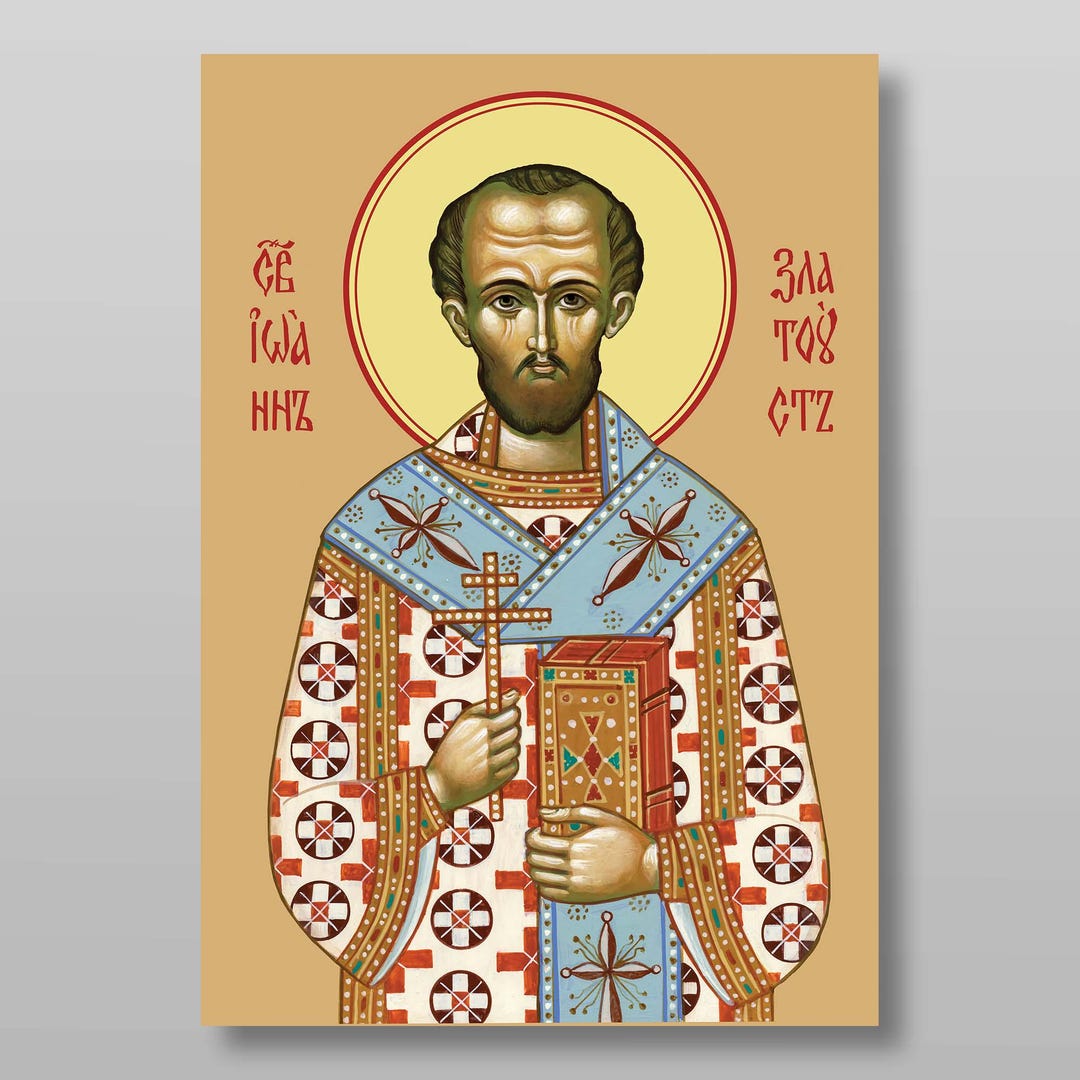 John Chrysostom Holy Archbishop, Download Digital File for Printing ...