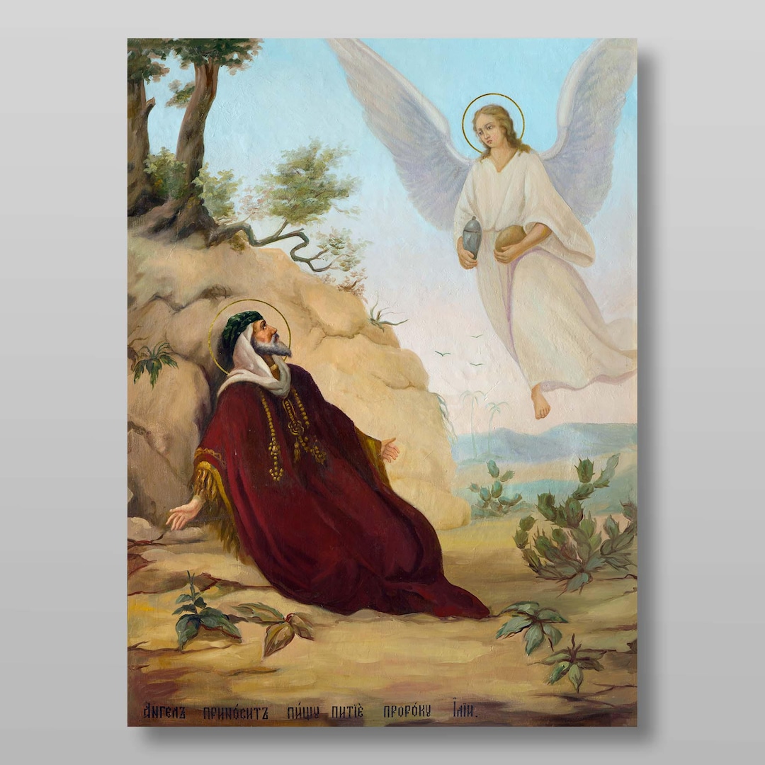 An Angel Feeds the Prophet Elijah Download the Digital File for ...