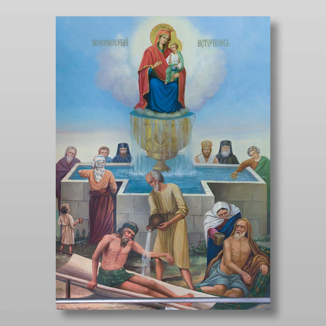Icon of the Mother of God Lifegiving Spring Download Digital File for ...