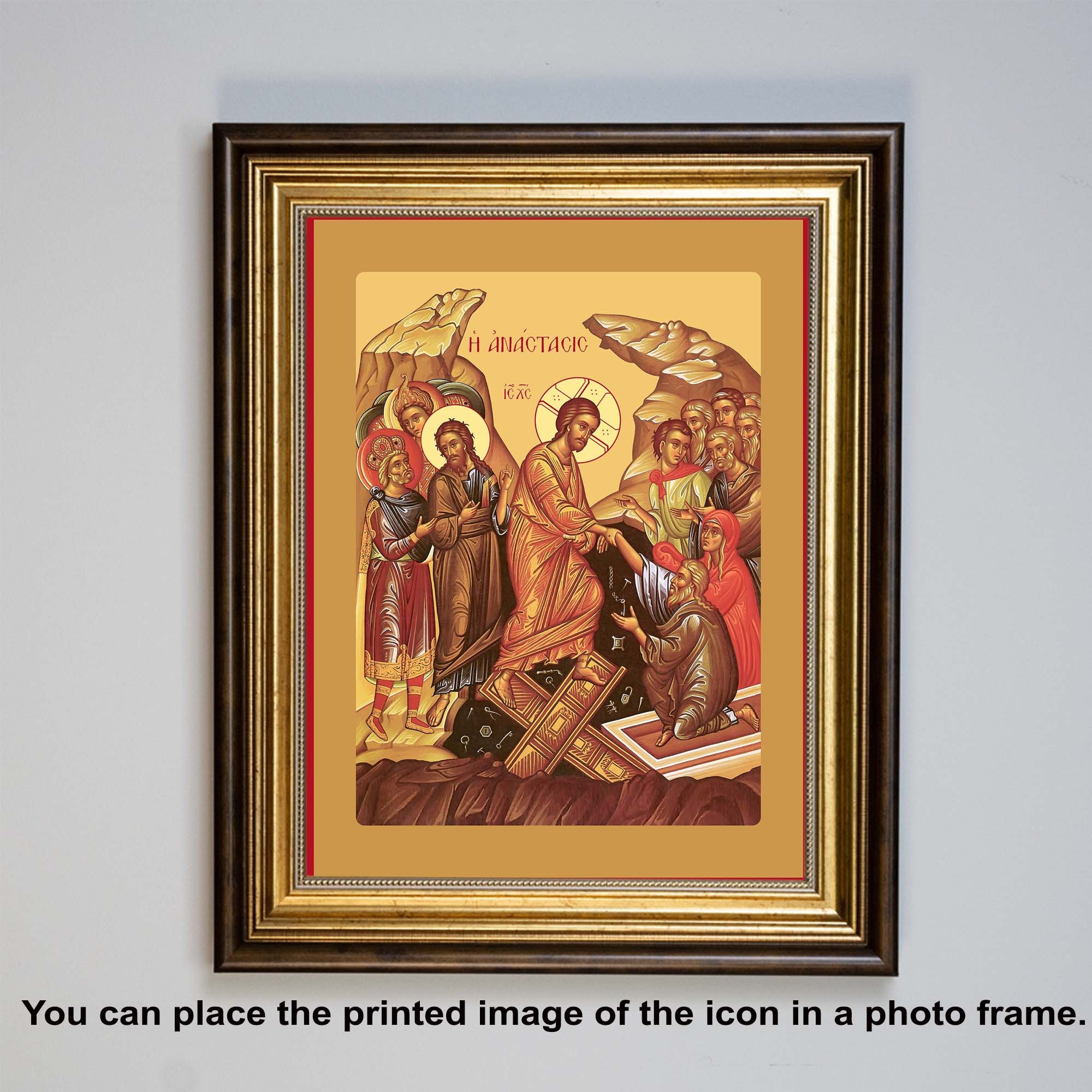 Resurrection of Christ. Harrowing of Hades Download Digital File for Printing Orthodox Icon. - Etsy