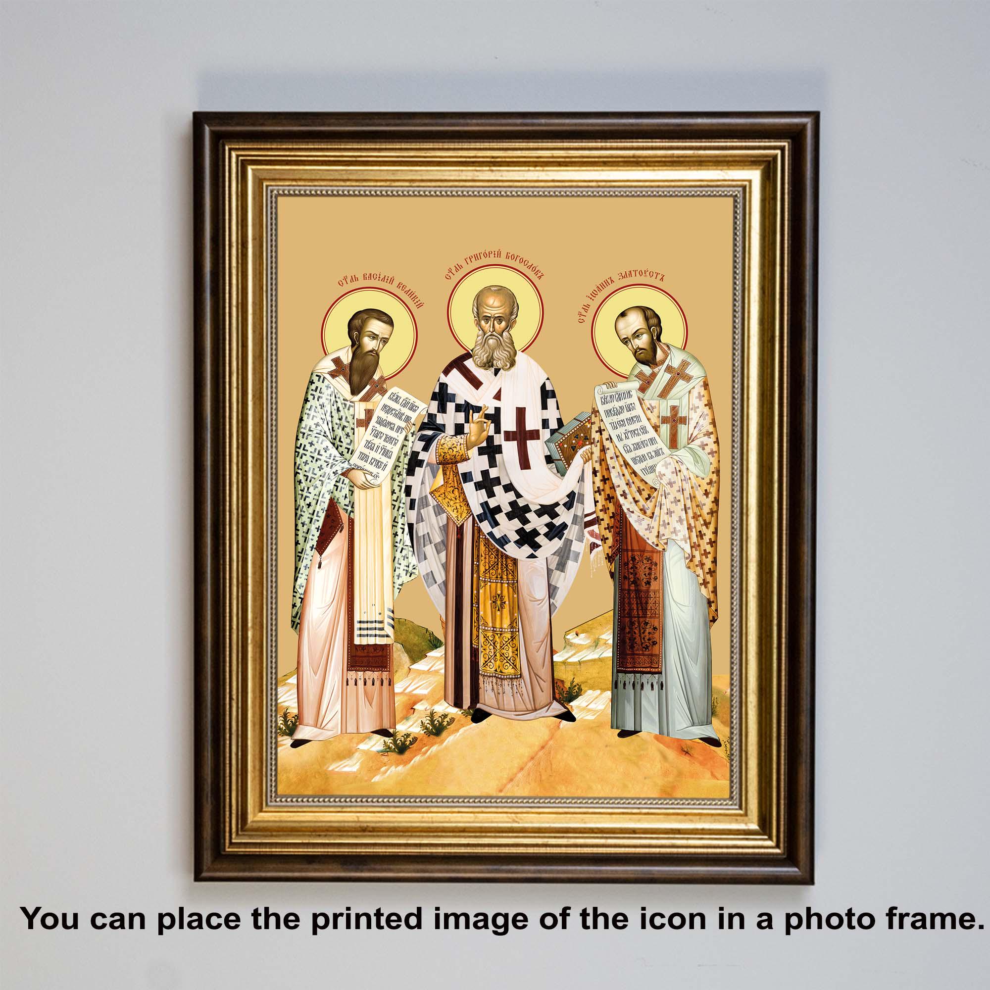 Three Saints, Download Digital File for Printing Orthodox Icon. - Etsy