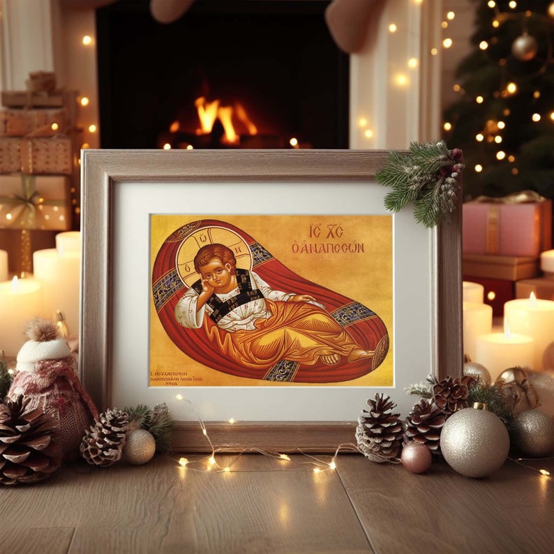 Nativity of Christ Icon – Christian Orthodox Art, Printable (digital ...