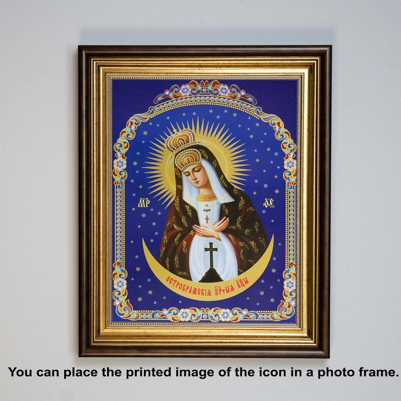 Ostra Brama Icon of the Mother of God Printable (digital Download) - Etsy
