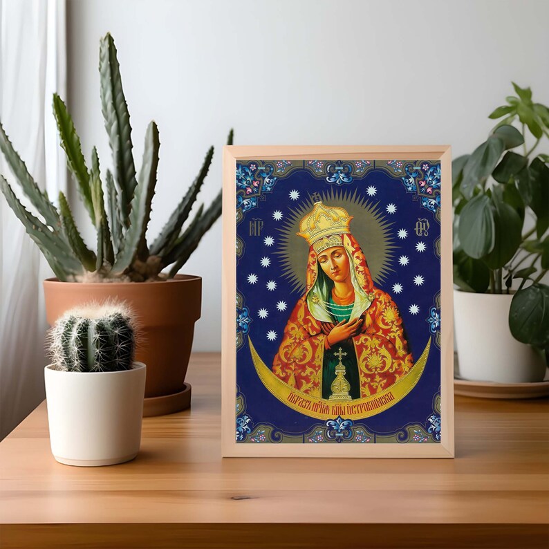 Ostra Brama Icon, Mother of God Print (digital Download) - Etsy