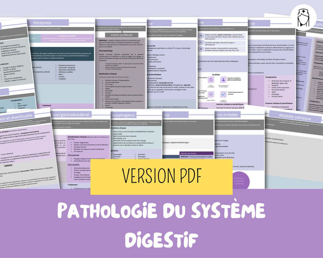 PDF Digestive System Study Sheets Nursing, Nursing Study, Nursing ...