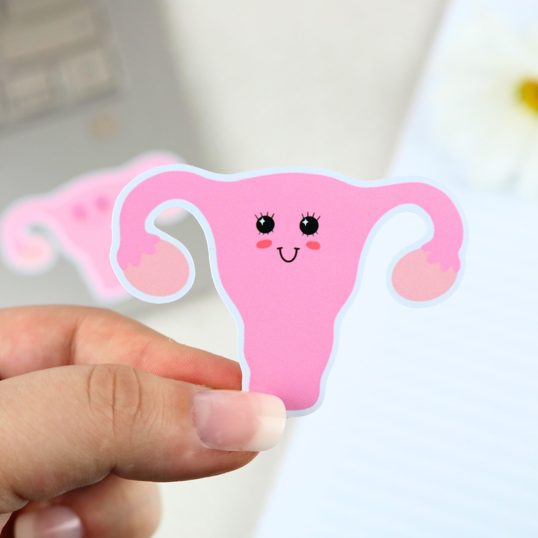Uterus Sticker, Pink, Nursing Sticker, Medical Sticker, Nurse Gift ...