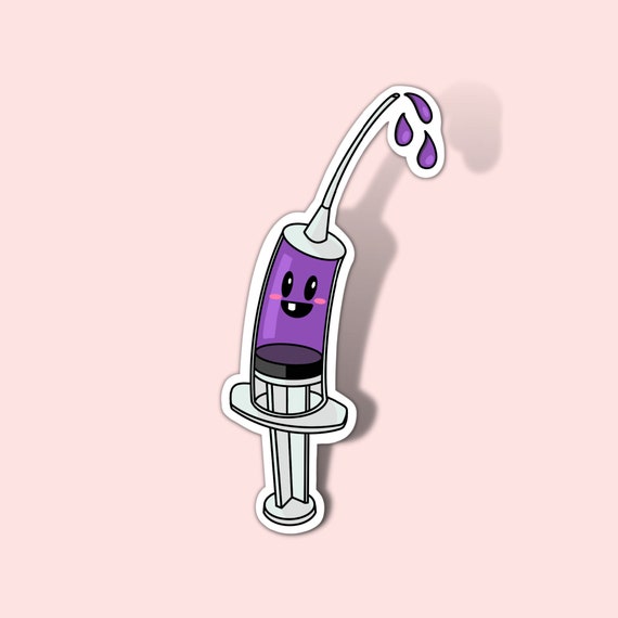 Happy syringe sticker Scrapbooking Stickers Paper, Party & Kids etna.com.pe