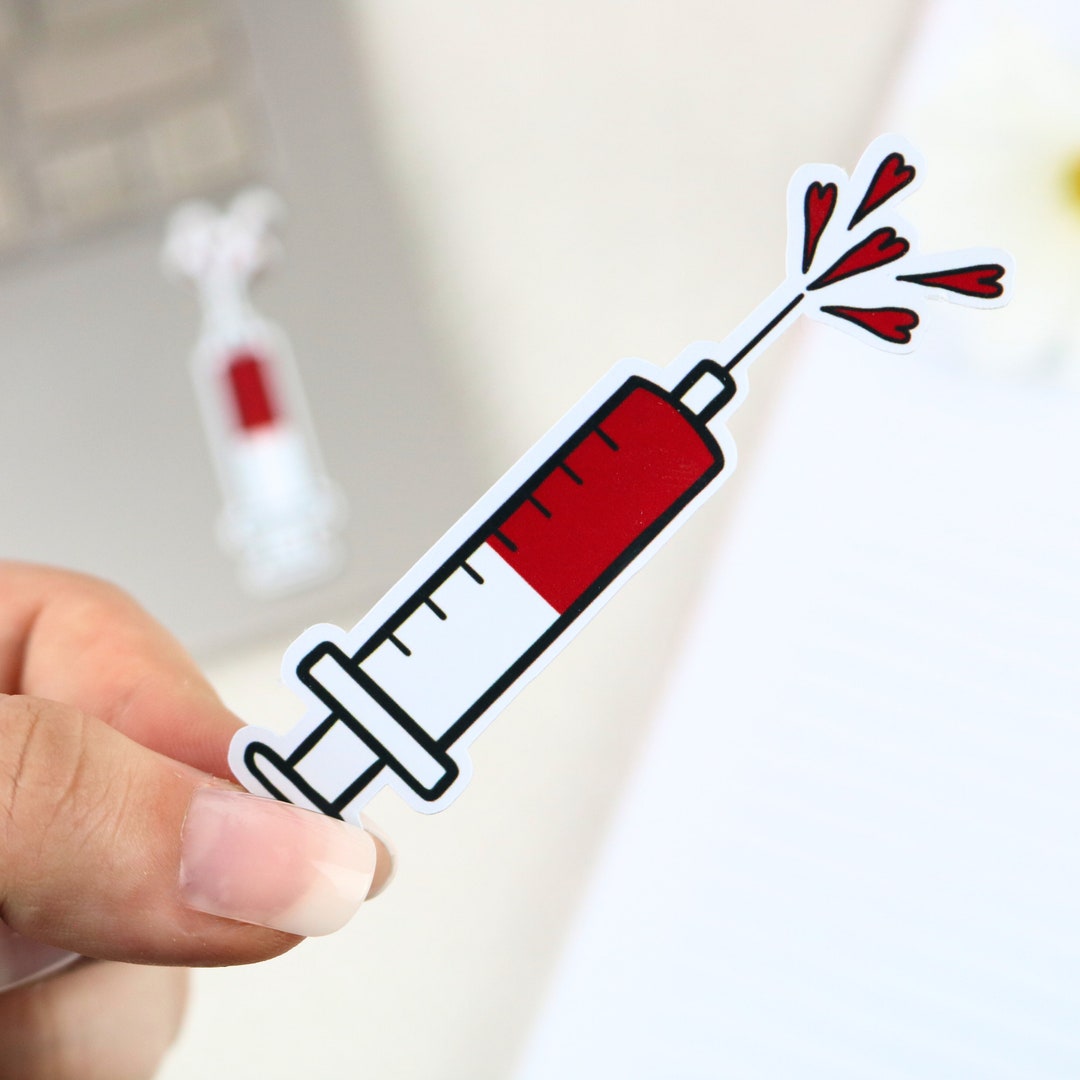 Syringe Sticker Nursing Sticker, Medical Sticker, Nurse Gift, Nurse ...