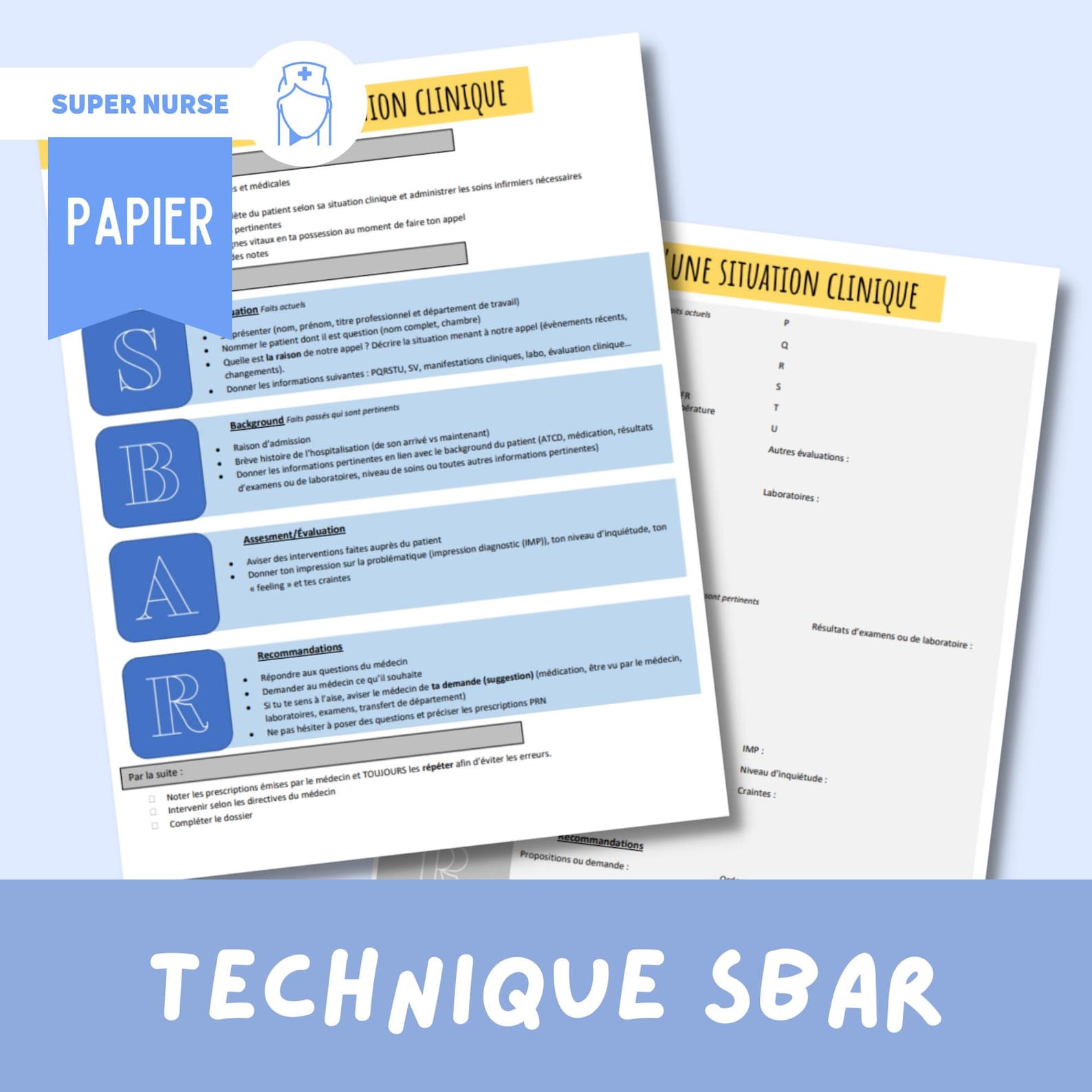 SBAR: Communication of a Clinical Situation | Nursing, Nursing Sciences ...
