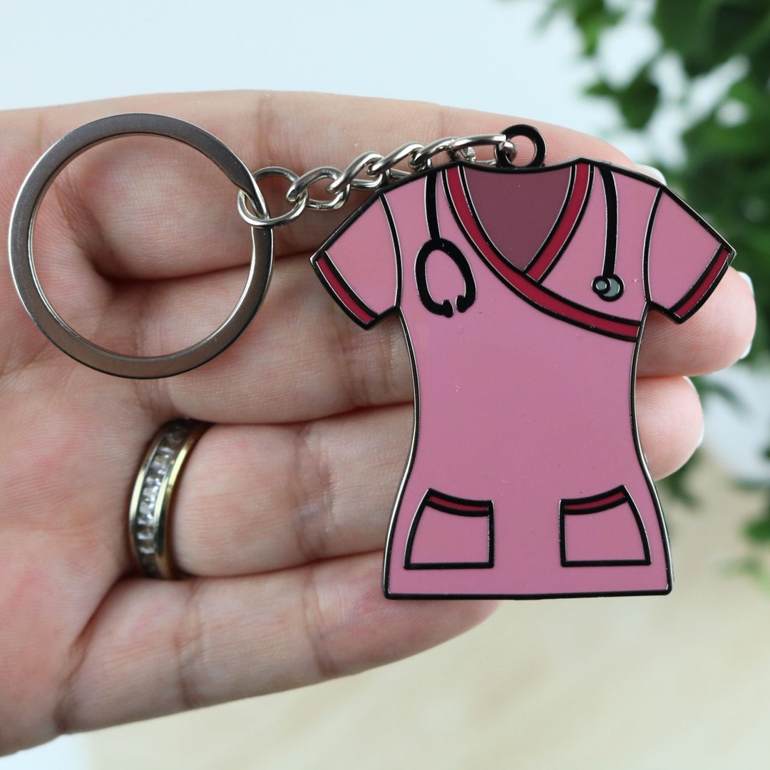 Metal Nurse Uniform Keychain Healthcare Professional Keychain, Nurse ...