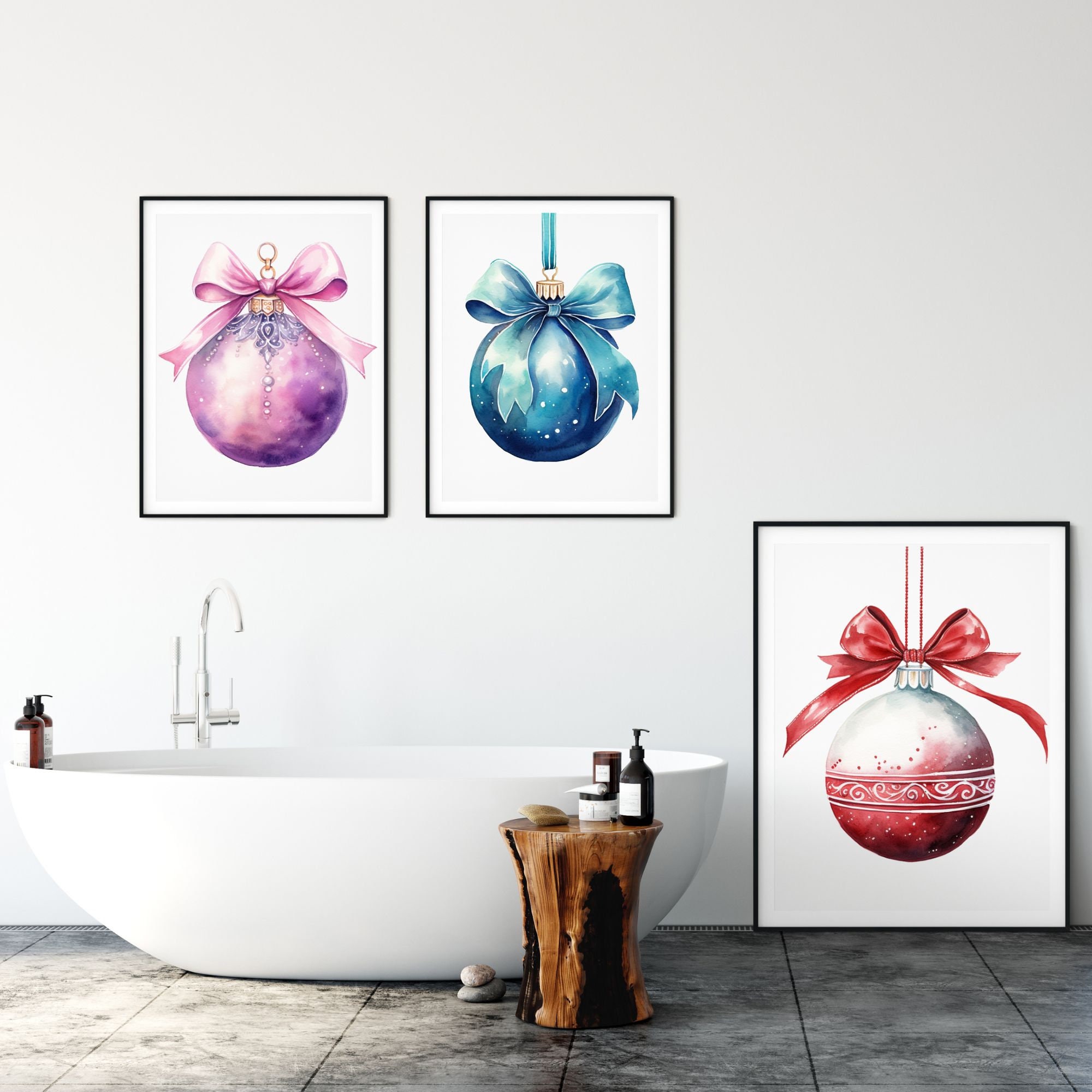 Christmas Ornament Clip Art PNG, Christmas Transparent PNG, Watercolor ...