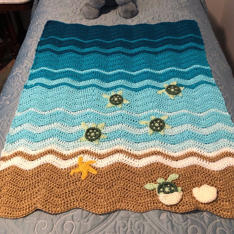 Turtle Baby Blanket - Etsy
