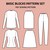 Woman's Basic Blocks PDF Sewing Patterns - Basic Skirt, A-line Skirt ...
