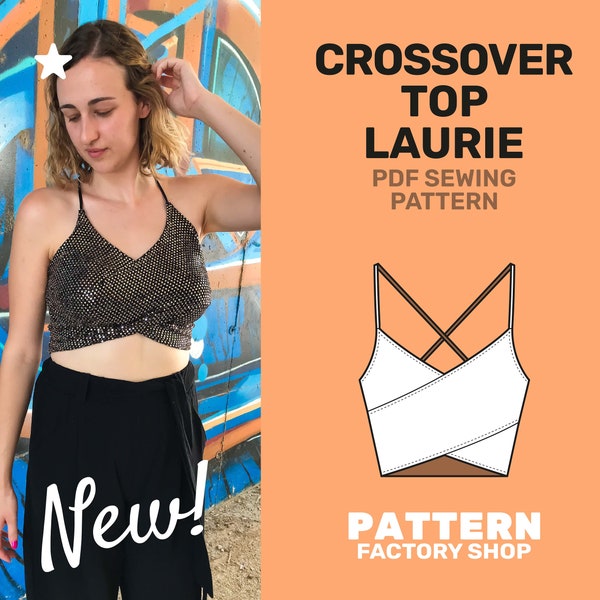 Crossover Top Sewing Pattern - Etsy