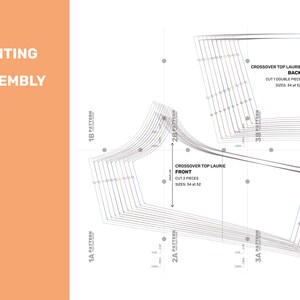 Crossover Top Laurie PDF Sewing Pattern - Sport Top - Sizes 34 -52 - Etsy