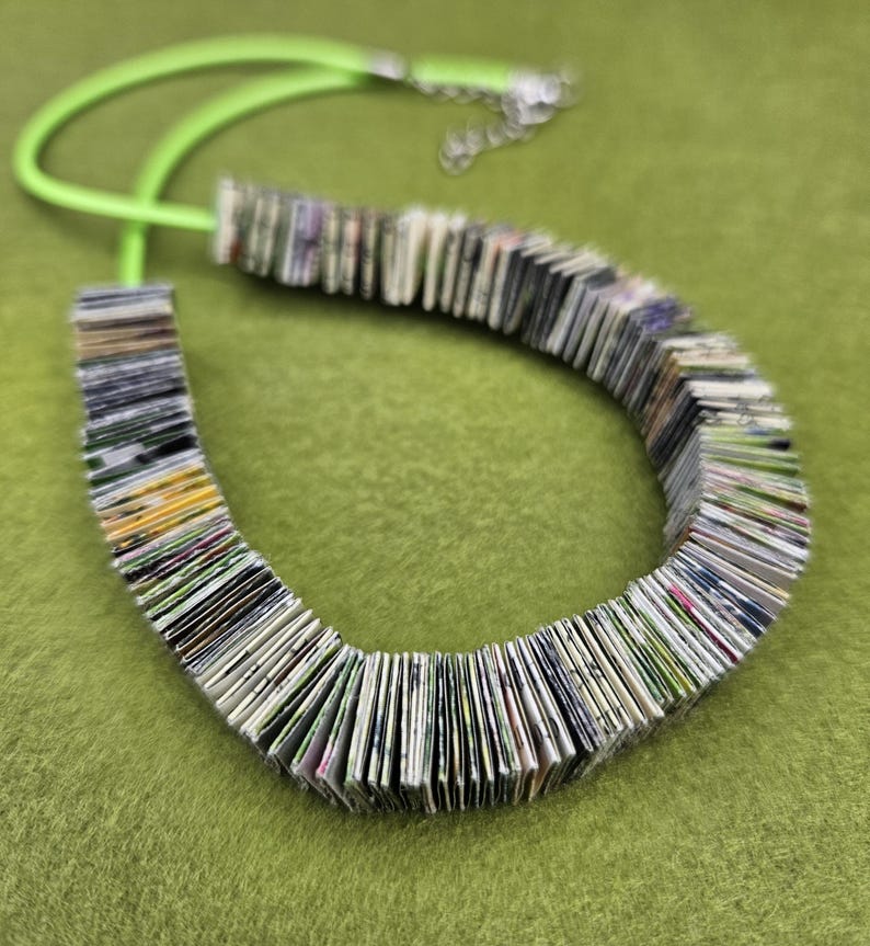 Sustainable, Recycled Material Hand-made Chunky Jewellery - Standout ...