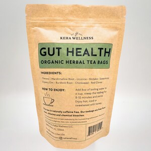 Gut Health Tea Bags (15), Leaky Gut Tea, Healthy Microbiome Tea ...