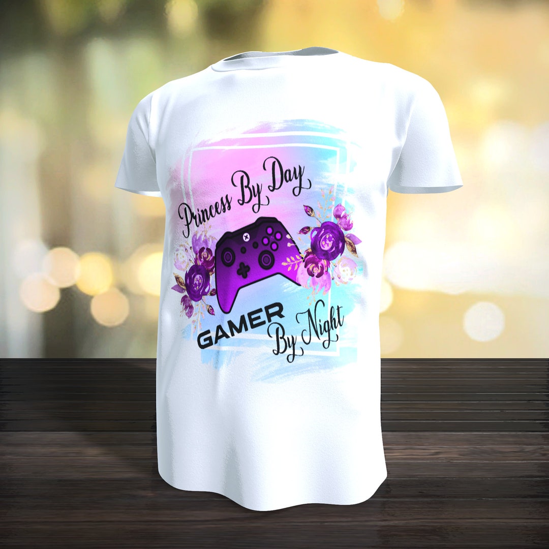 Sublimation Design Girl Gaming for T-shirt /cushion Transfer ...