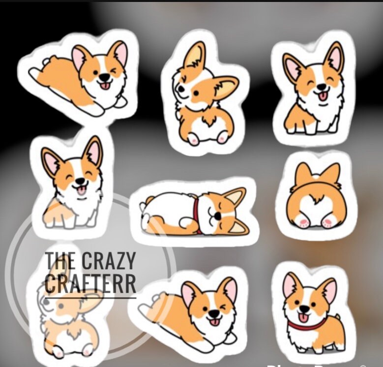 Corgi MINI Sticker Packs - Etsy