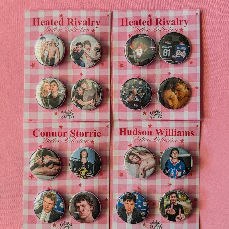 Heated Rivalry Button Pin - Etsy